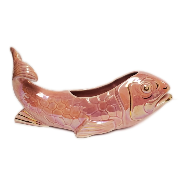 Mccoy | Accents | Vintage Mccoy Pink Koi Planter | Poshmark